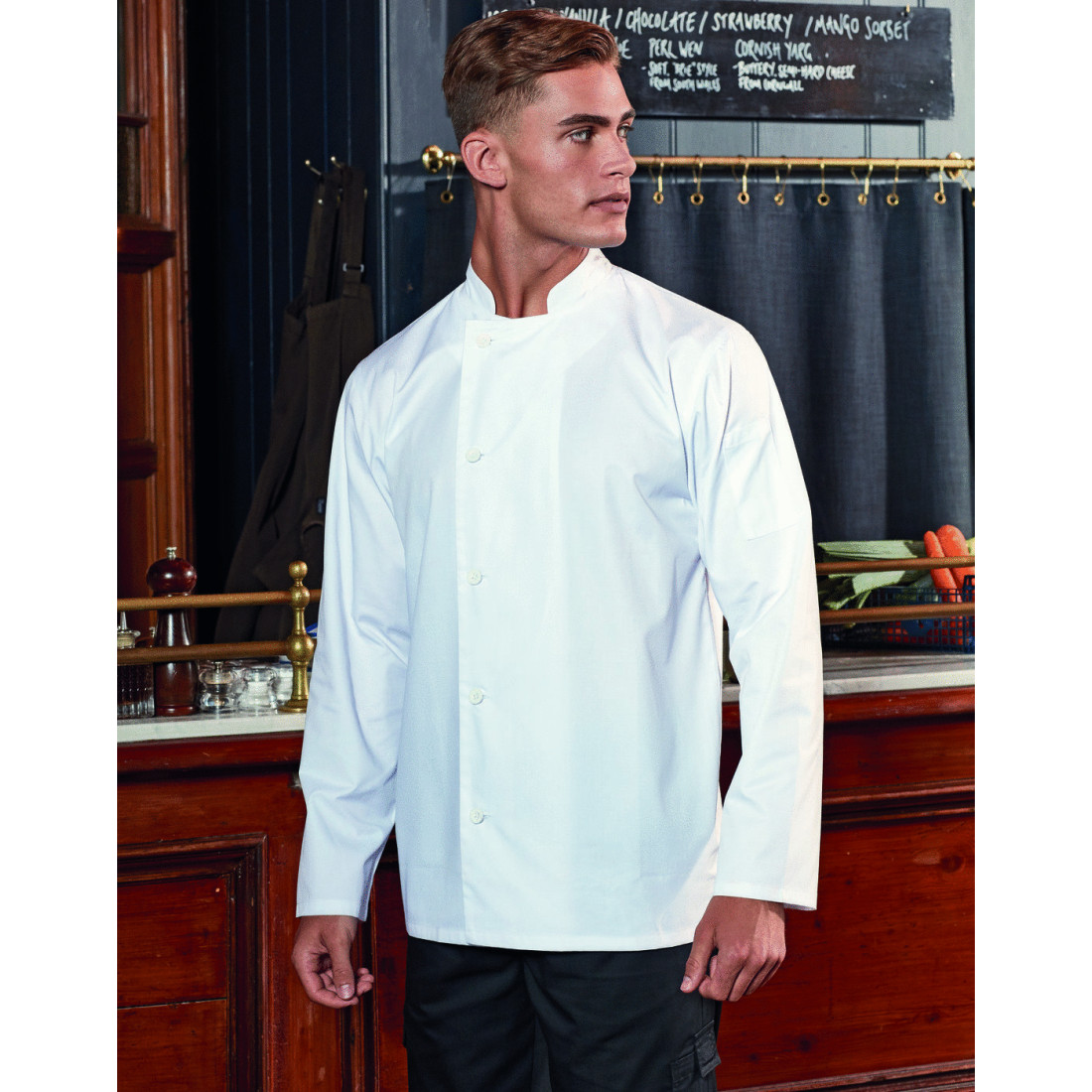 Caramba - PR901 Premier ESSENTIAL LONG SLEEVE CHEFS JACKET