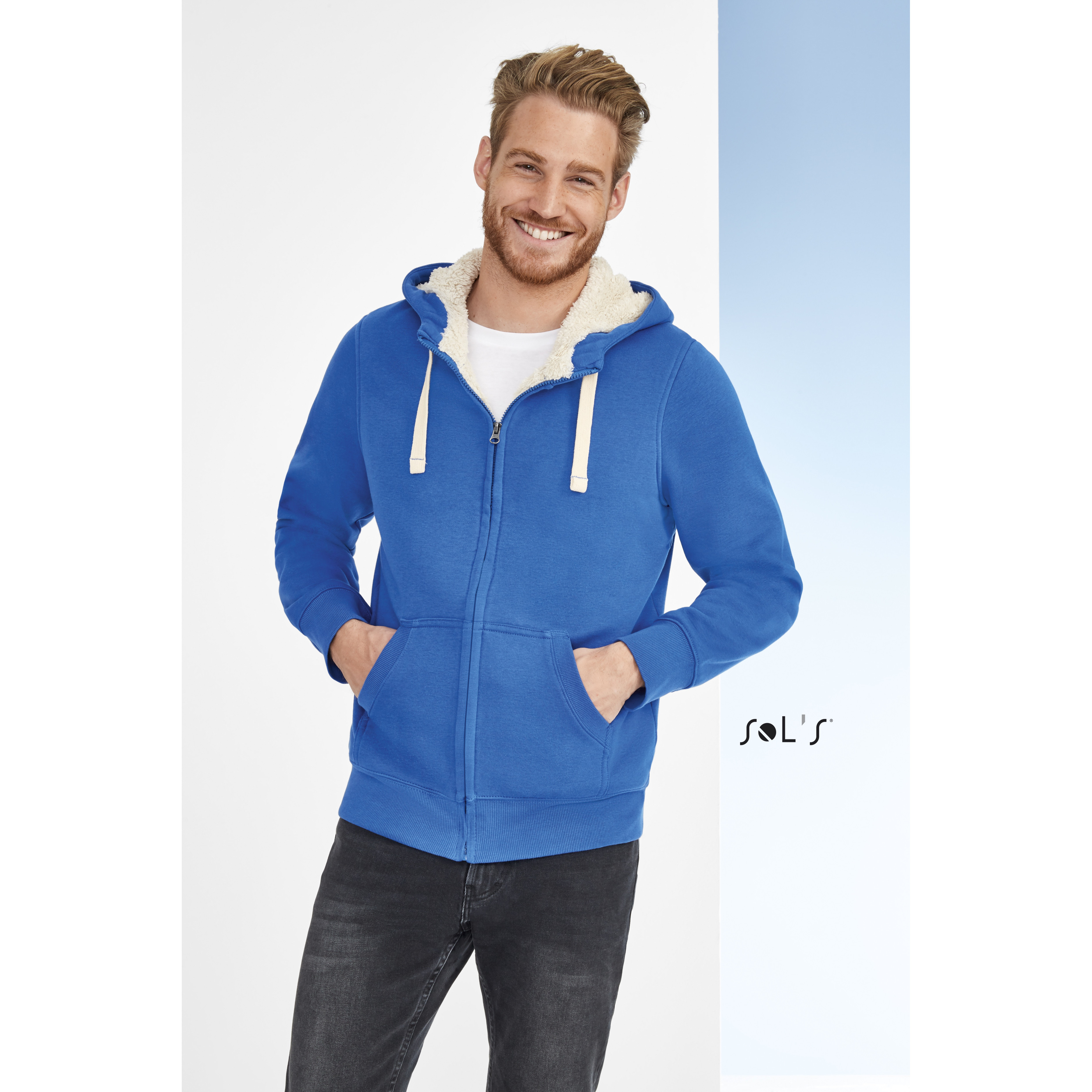 Caramba - UNISEX ZIPPED JACKET WITH "SHERPA" LINING 00584